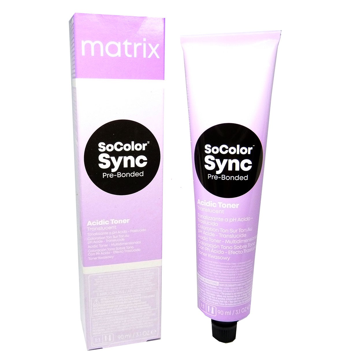 Matrix SoColor Pre-Bonded Acidic Toner Creme Haar Farbe saure Tönung ...